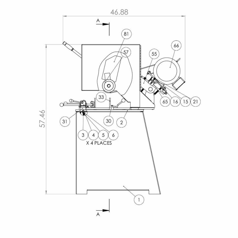 18 Inch Steel Cutting Mitre Saw - KM16 -18