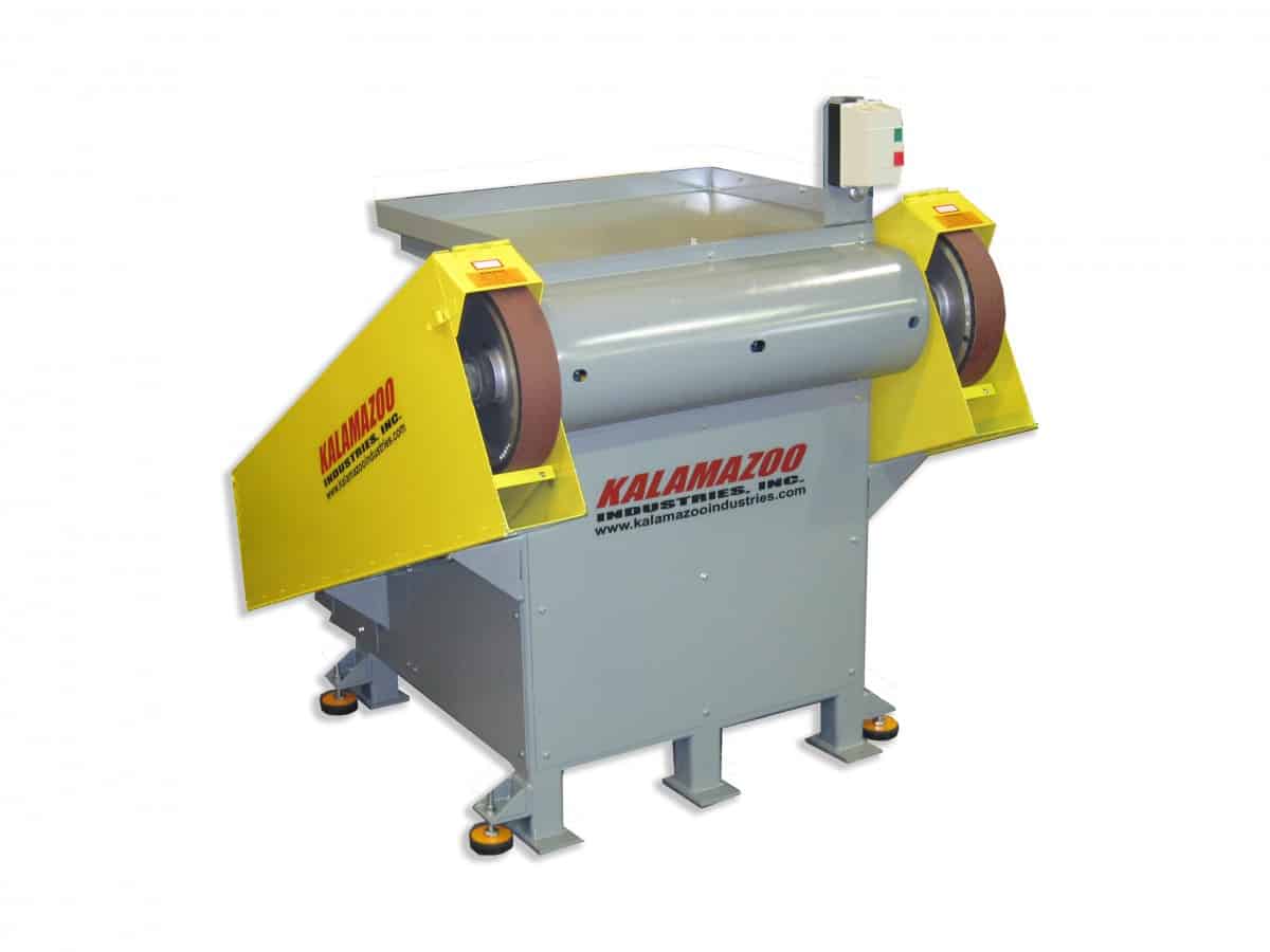 BG214 dual 3 x 132 inch industrial backstand grinder